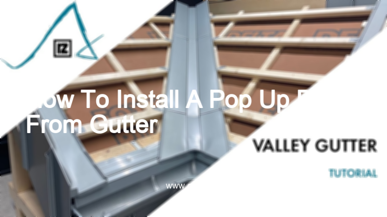 How To Install A Pop Up Drain From Gutter - Gutter HQ