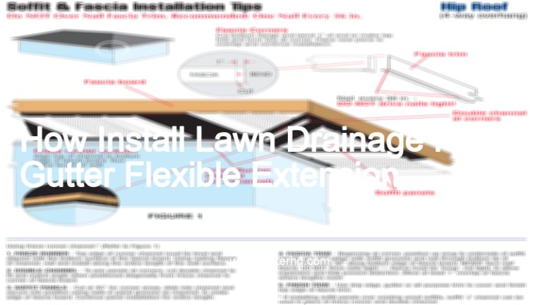 How Install Lawn Drainage From Gutter Flexible Extension - Gutter HQ